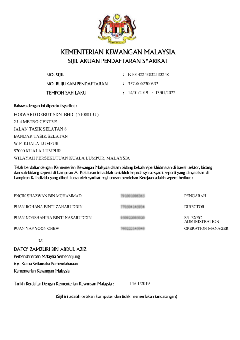 Licensing and Registration